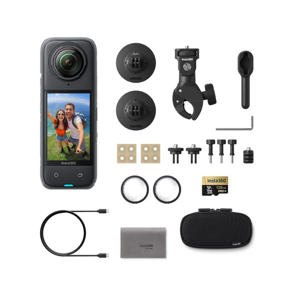 Insta360 X4 MotorCycle Bundle - 8K 10m Waterproof 360 Action Camera, 4K ...